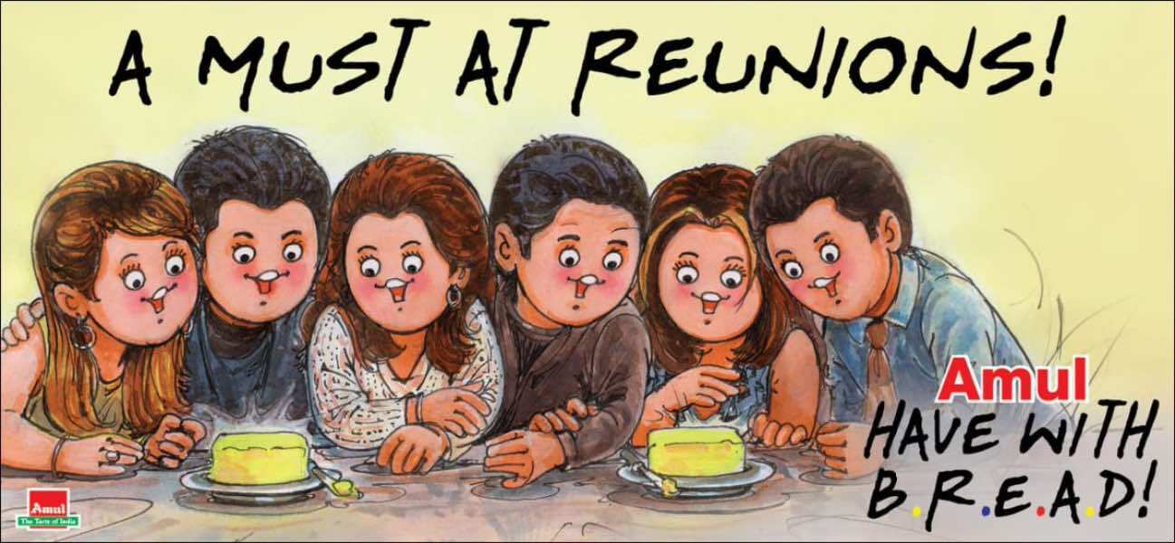 Friends : The Reunion special doodle by Amul is the cutest thing on the ...
