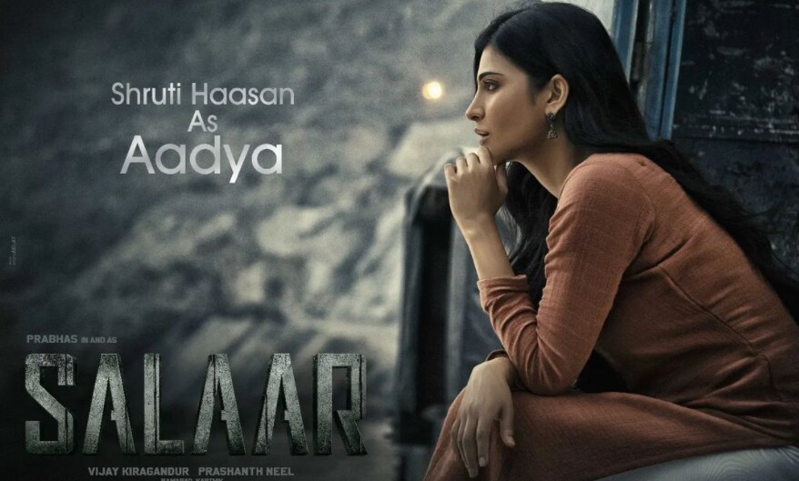 Salaar character poster: Shruti Haasan's first look as Aadya unveiled ...