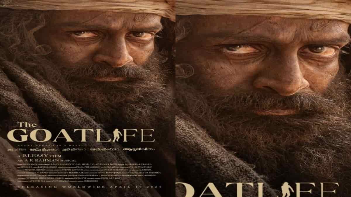 Aadujeevitham first-look poster – Prabhas unveils Prithviraj Sukumaran ...
