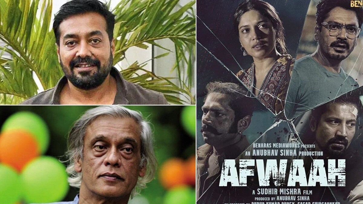 Anurag Kashyap on Afwaah: ‘Sudhir Mishra has made a banger of a film’ Anurag Kashyap on Afwaah: ‘Sudhir Mishra has made a banger of a film’