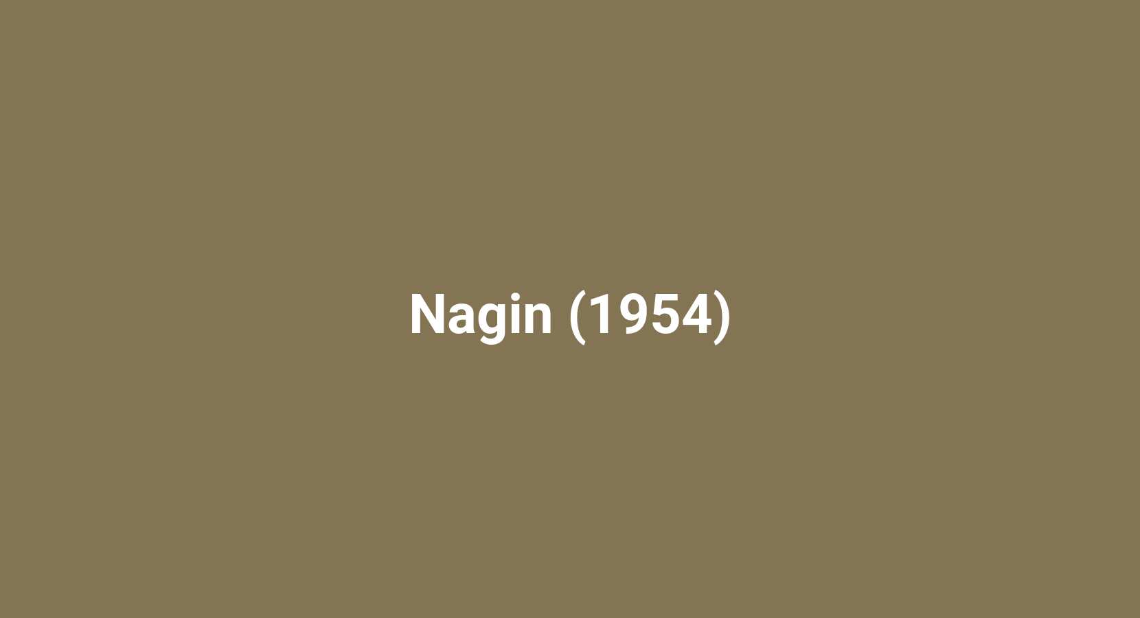 Nagin 1954