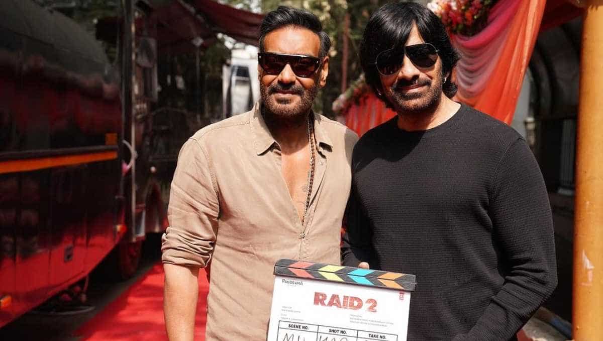 Ajay Devgn's Raid 2 kicks off production with Ravi Teja giving the ...