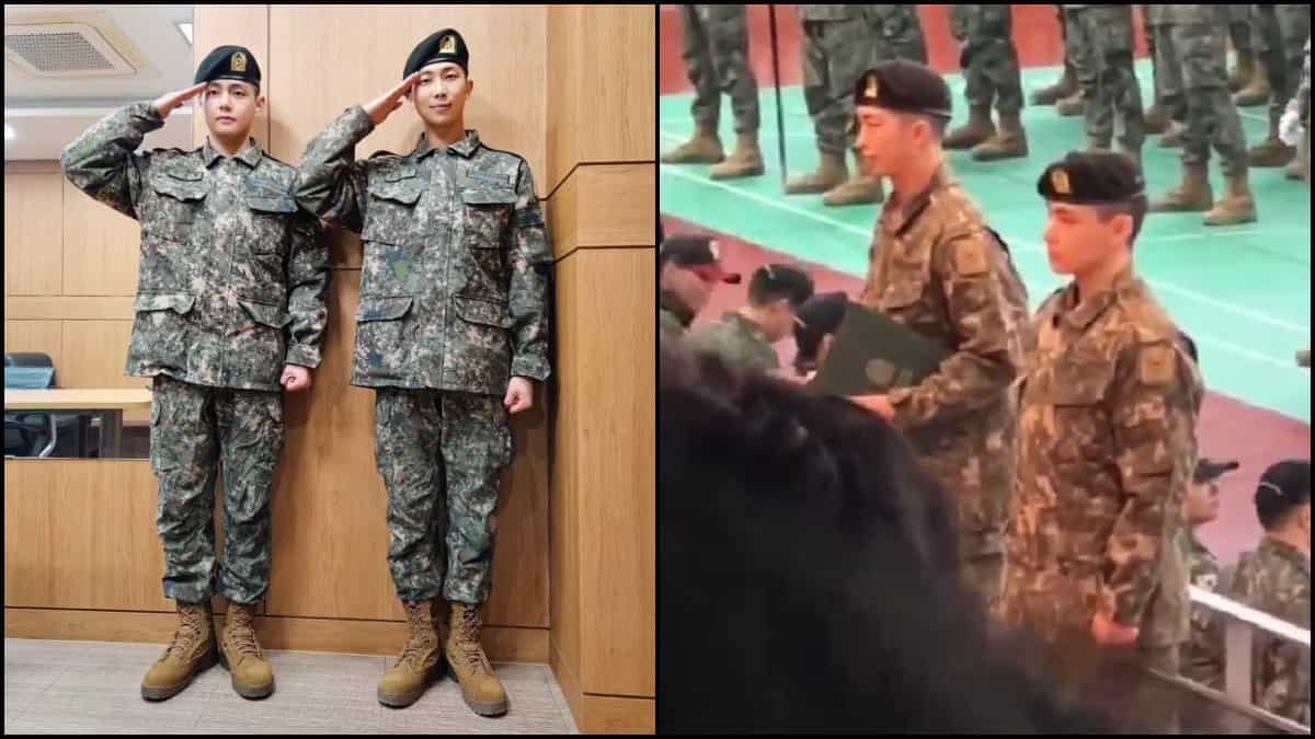 BTS' V and RM shine as 'Elite' trainees, leader shares snaps on ...