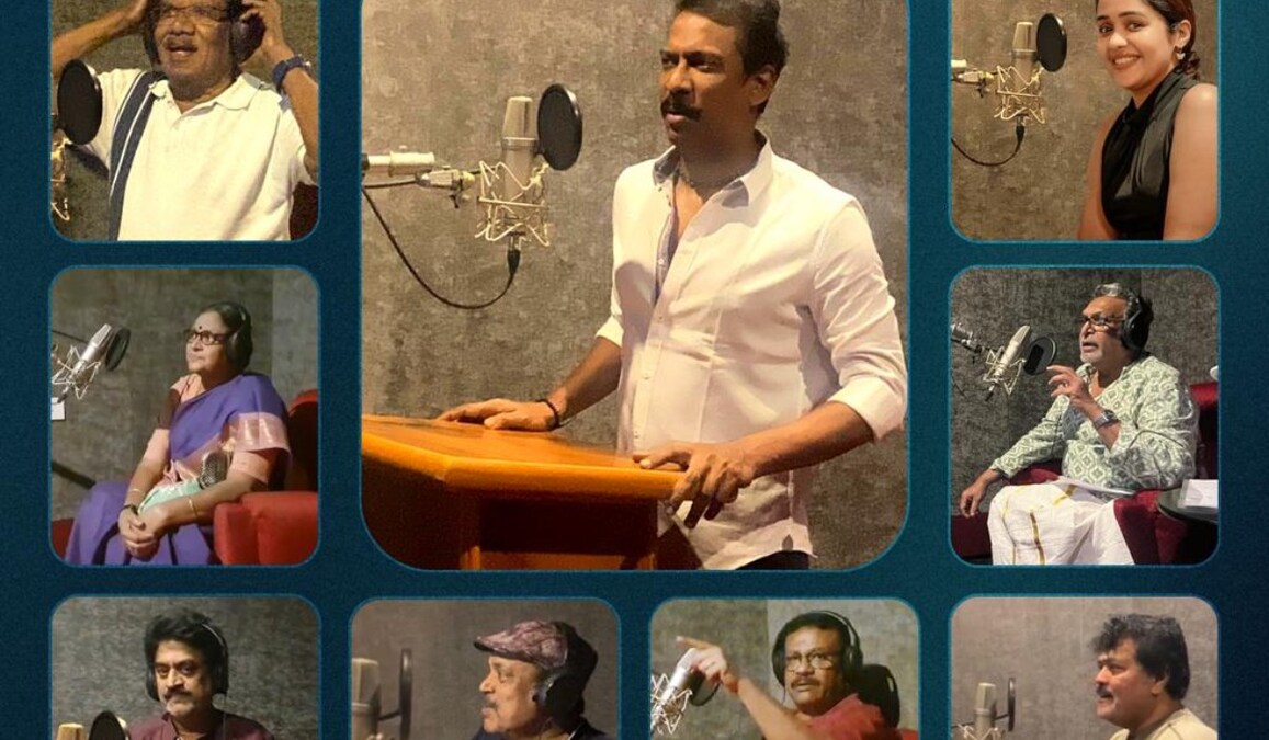 Cast of Samuthirakani-starrer Thiru Manickam completes dubbing ...