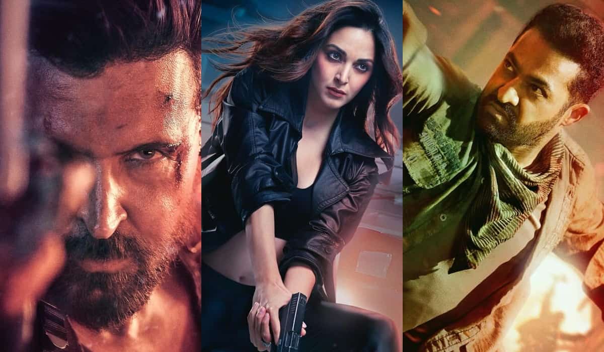 War 2: Hrithik Roshan, Jr. NTR, and Kiara Advani's action avatars in new posters look fierce ...