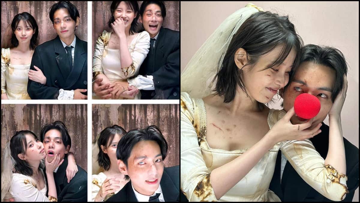 IU and BTS' V's 'Love Wins All' iconic photo booth moment sparks global trend, couples ...