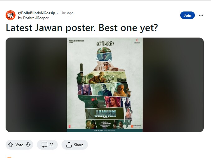 Jawan's new poster LEAKED just days before Shah Rukh Khan starrer's ...