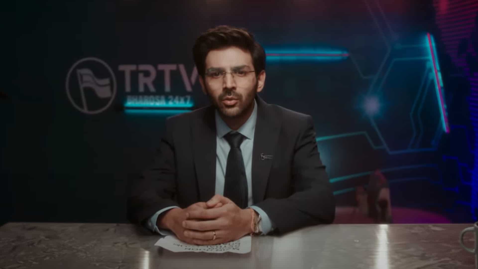 Dhamaka mood promo: Kartik Aaryan oozes into his character Arjun Pathak ...