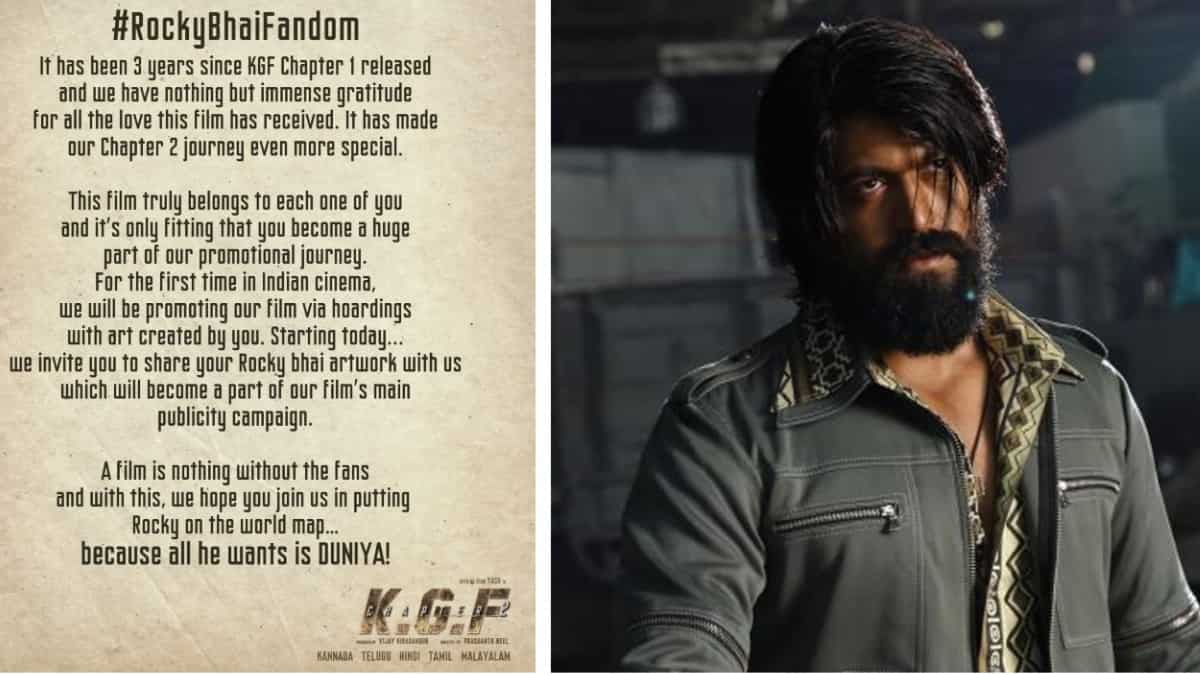 Want to be part of the KGF-Chapter 2 journey? Send the team your best ...