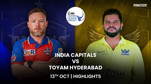 Toyam Hyderabad beat India Capitals by 7 wickets Watch Live Online On ...