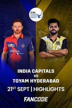 India Capitals beat Toyam Hyderabad by 1run Watch Live Online On OTTplay