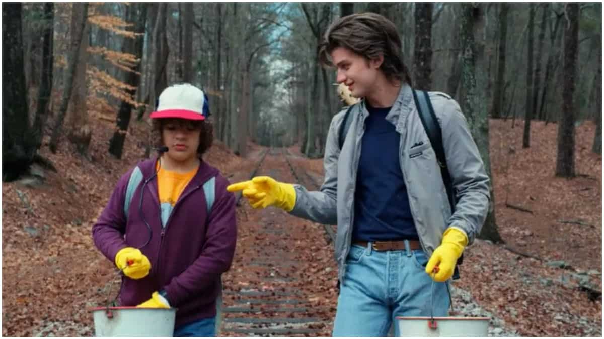 Stranger Things 5: Steve meets Dustin at college in new set photos ...