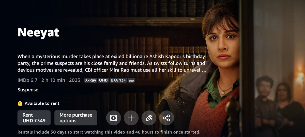 Neeyat out on OTT! Here's how you can watch Vidya Balan's whodunnit ...