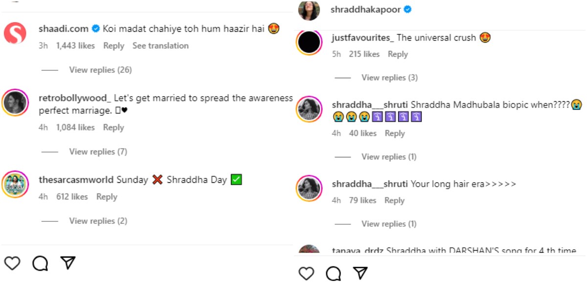 Fans creatively react to Shraddha Kapoor’s ‘Shaadi kar lun’ social media post, Watch!
