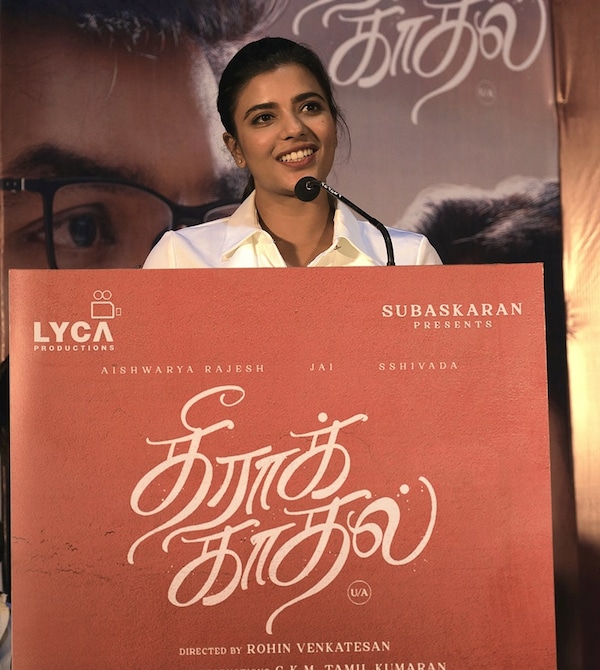 Theera Kaadhal press meet: Jai, Aishwarya Rajesh, Sshivada and others narrate their association ...