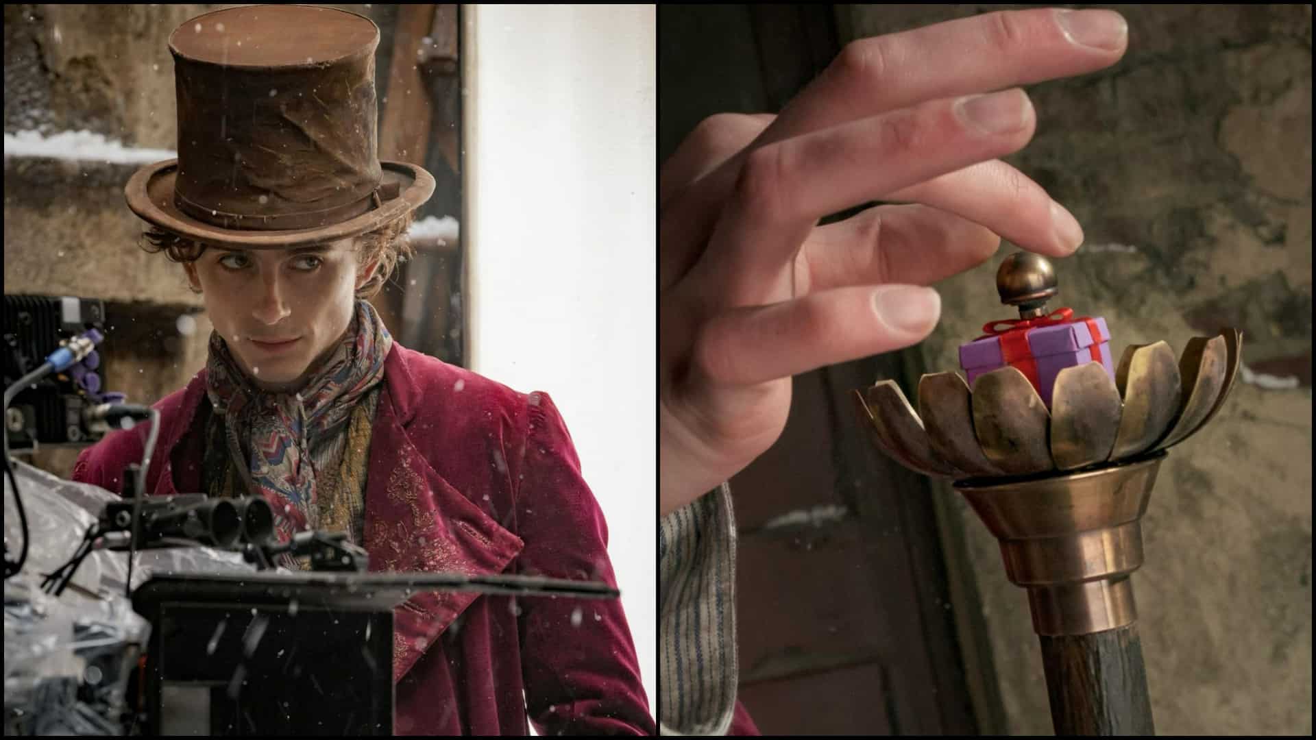 Timothée Chalamet teases his first look as Wonka in the upcoming film ...
