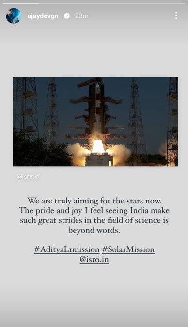 Aditya-L1 Mission launch: Ajay Devgn says ‘we are truly aiming for the ...