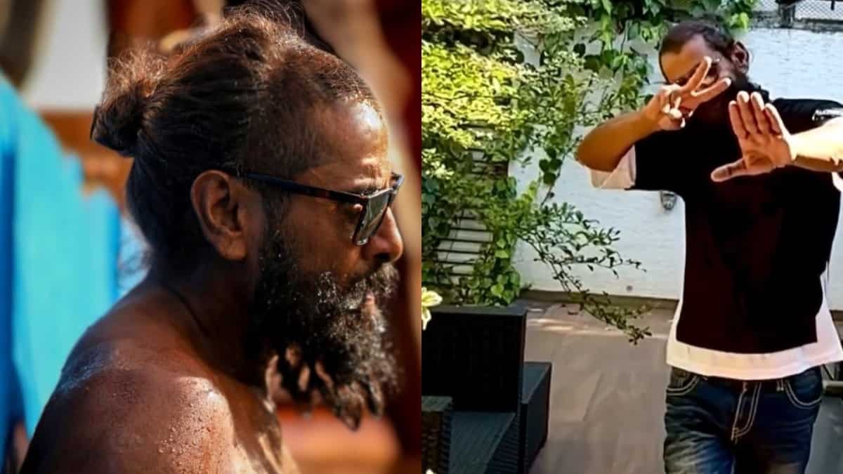 Thangalaan star Chiyaan Vikram recreates his popular pose from Gemini's ...