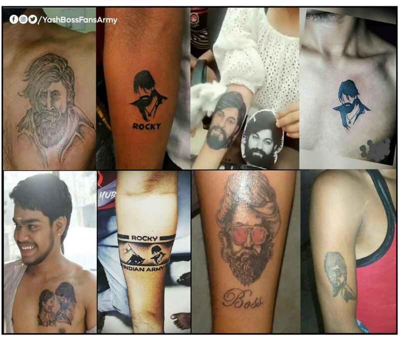 KGF: Chapter 2 – Fans pay tribute to Rocky Bhai by getting tattoos of ...