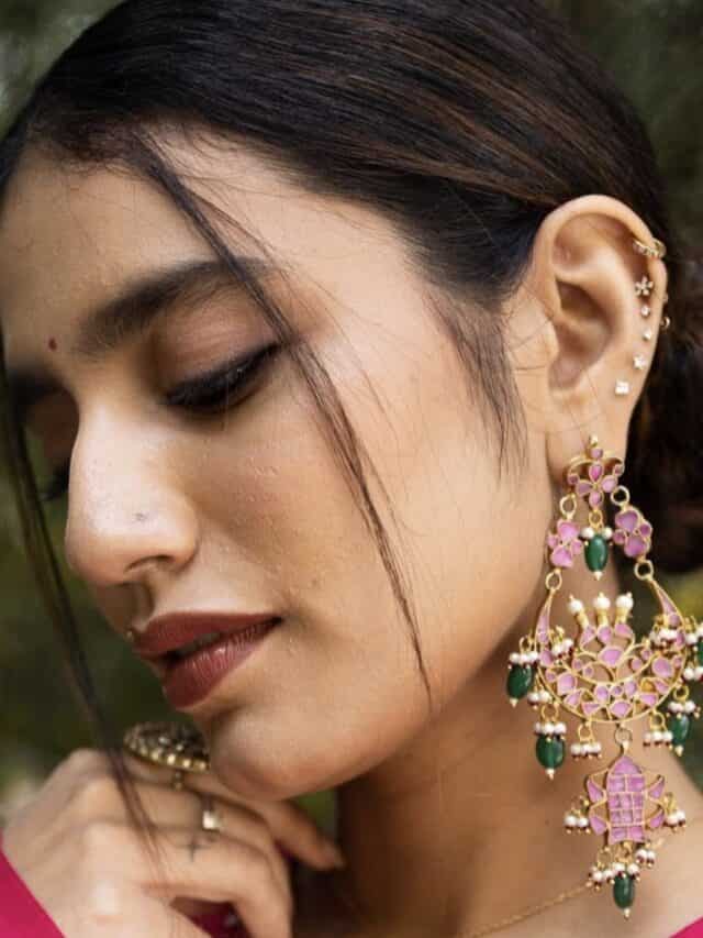 Priya Varrier has a stunning collection of earrings