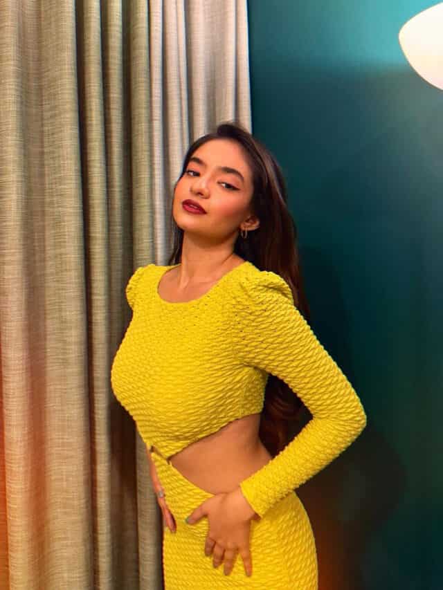 Anushka Sen’s yellow dress makes a cute look for brunch this season ...