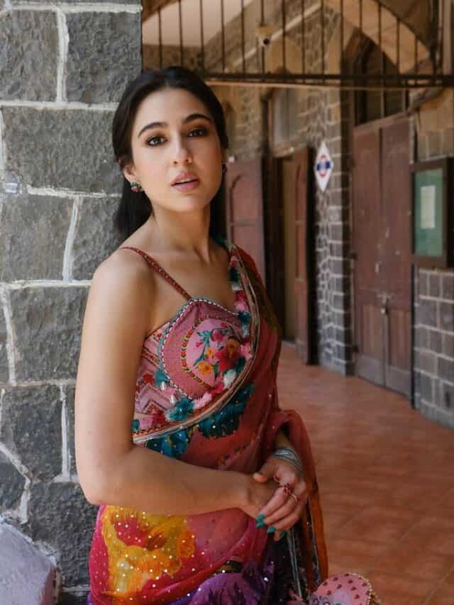 Sara Ali Khan looks resplendent in a floral sari – OTTplay